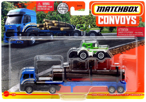 Matchbox Convoys Ford Cargo Logger Bed with Dirt Smasher Diecast ...
