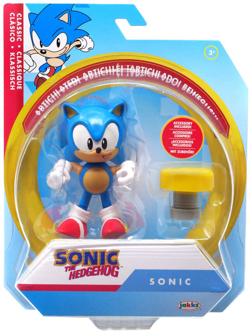 Sonic The Hedgehog Sonic 4 Action Figure Classic, with Spring Jakks ...