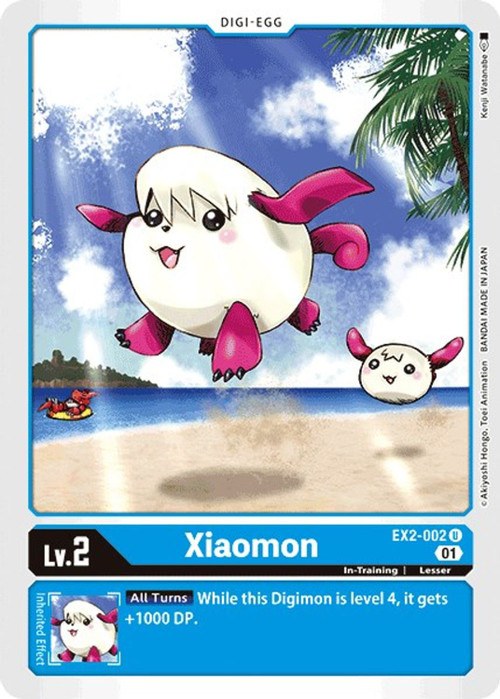 Digimon Digital Hazard Single Card Uncommon Xiaomon EX2-002 - ToyWiz