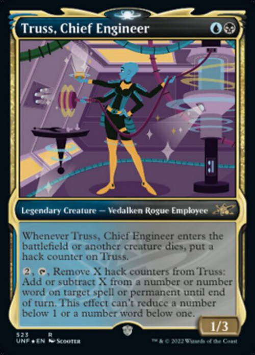 Magic The Gathering Unfinity Single Card Rare Truss, Chief Engineer 523 ...