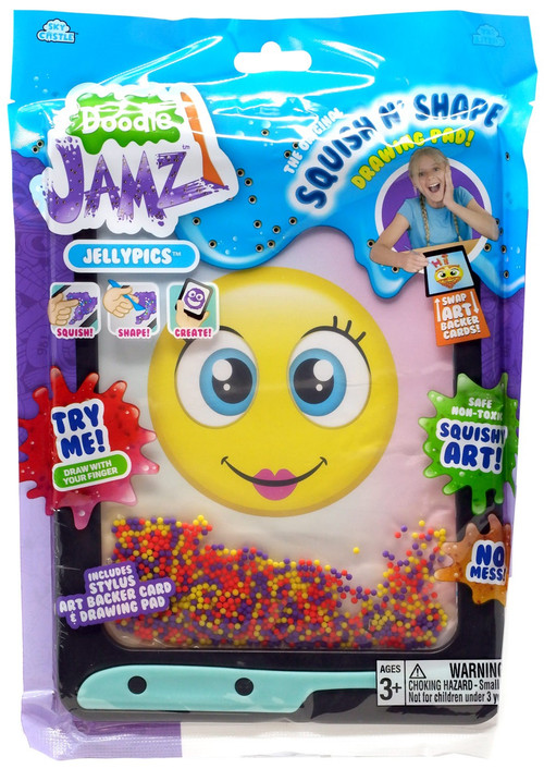Doodle Jamz Jellypics Squish N Shape Drawing Pad Purple, Orange Yellow ...