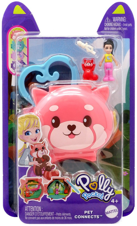 Polly Pocket Pet Connects Red Panda Micro Playset Mattel Toys - ToyWiz