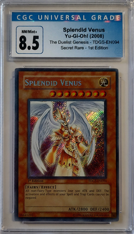 YuGiOh The Duelist Genesis Single Card Secret Rare Splendid Venus CGC 8 ...