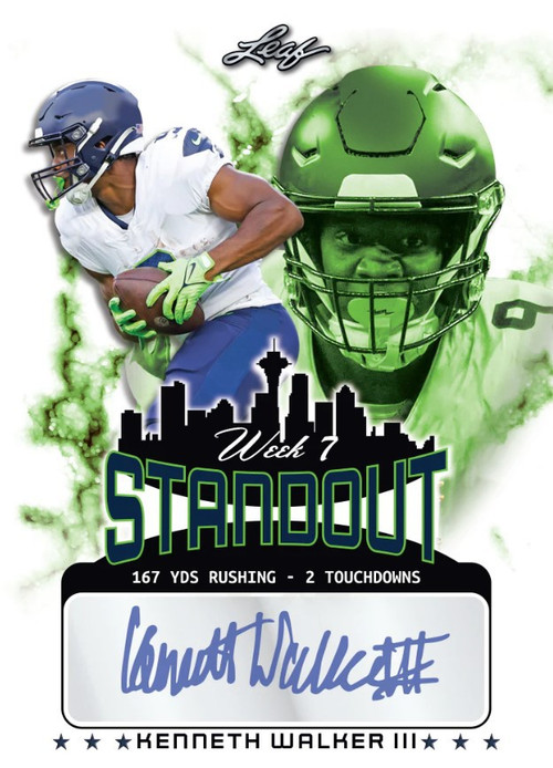 NFL Seattle Seahawks 2022 Week 7 Rookie Standout Football Kenneth ...