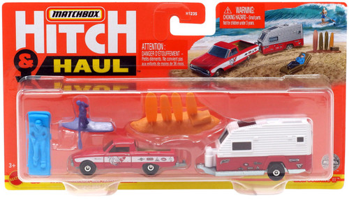 Matchbox Hitch Haul 61 Ford Ranchero MBX Travel Trailer II Diecast ...