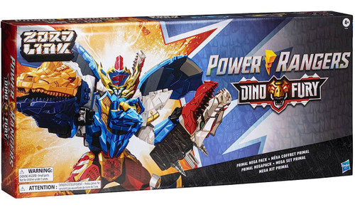 Power Rangers Dino Fury Primal Mega Pack T-Rex Champion Zord, Mosa ...