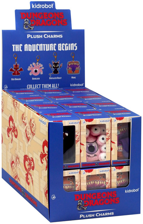 Dungeons Dragons DD Dungeons Dragons 3 Plush Charms 3 Case of 24 Charms ...