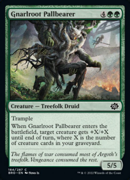 Magic The Gathering The Brothers War Single Card Common Gnarlroot ...