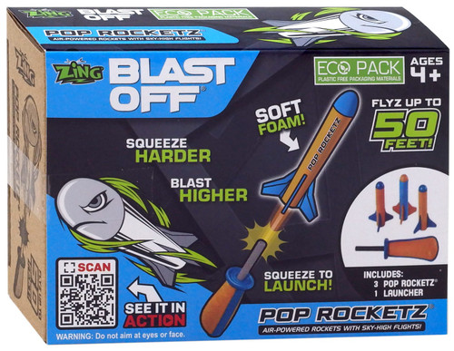 Blast Off Pop Rocketz Set Zing - ToyWiz