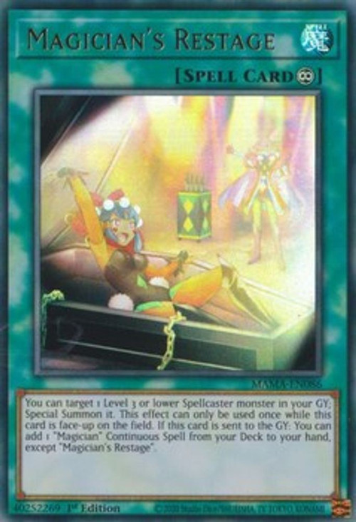 YuGiOh Magnificent Mavens Single Card Ultra Rare Magicians Restage MAMA ...