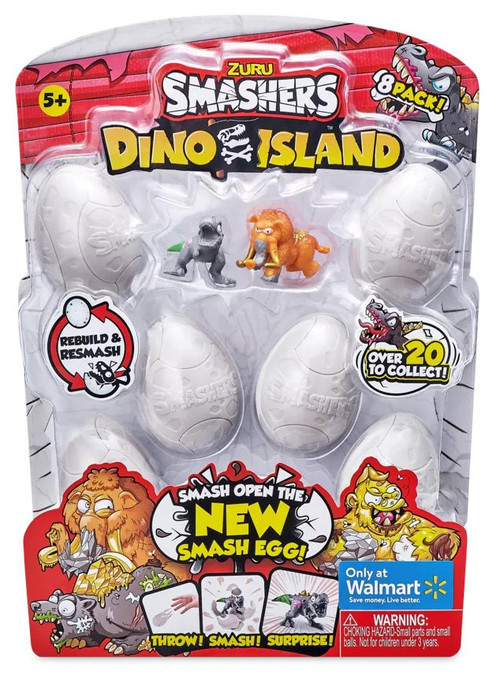 Smashers Series 5 Dino Island Exclusive Mini Figure 8-Pack Smash Open ...