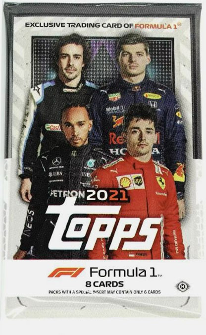Formula 1 2021 Topps F1 Trading Card HOBBY Pack 8 Cards - ToyWiz