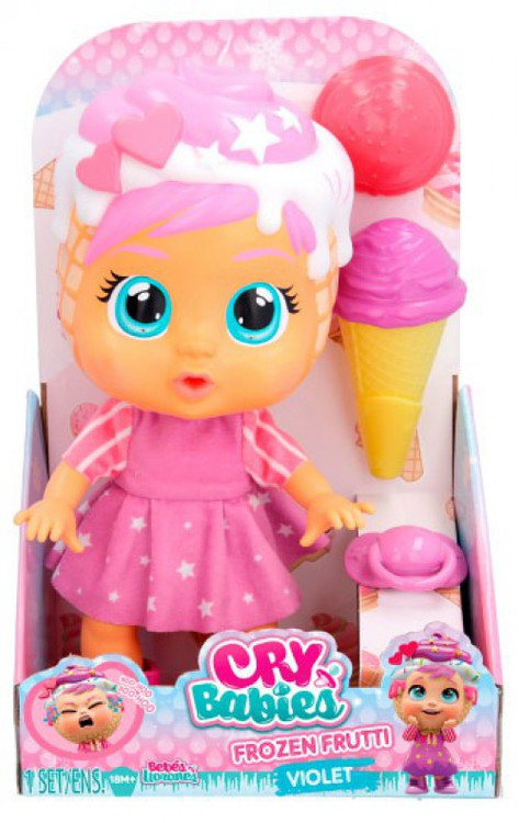 Cry Babies Frozen Frutti Violet Doll IMC Toys - ToyWiz