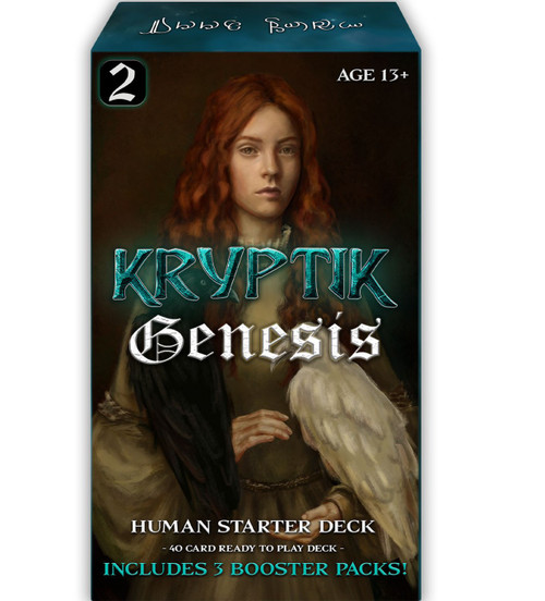 Kryptik Trading Card Game Genesis Wave 2 Human Starter Deck 40 Cards 3 ...