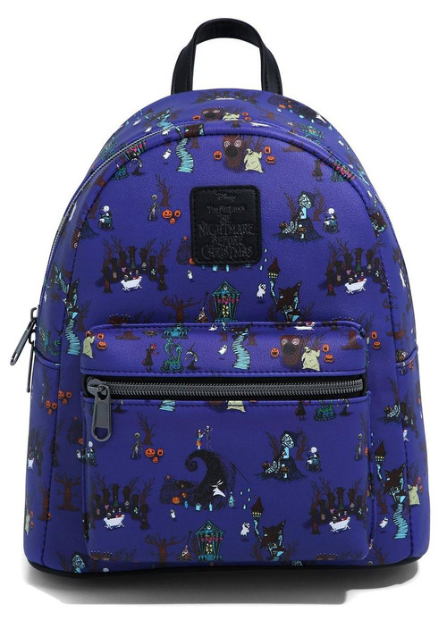 Nightmare Before Christmas Halloween Town Icons Mini Backpack Loungefly ...