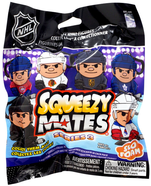 NHL Squeezy Mates Series 3 Hockey Mystery Pack 1 RANDOM Slo Foam Figure ...
