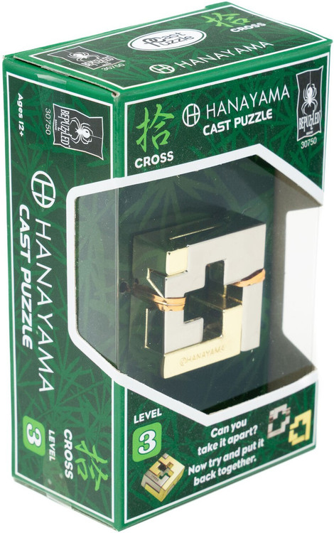 Hanayama Cross Cast Metal Puzzle Level 3 - ToyWiz