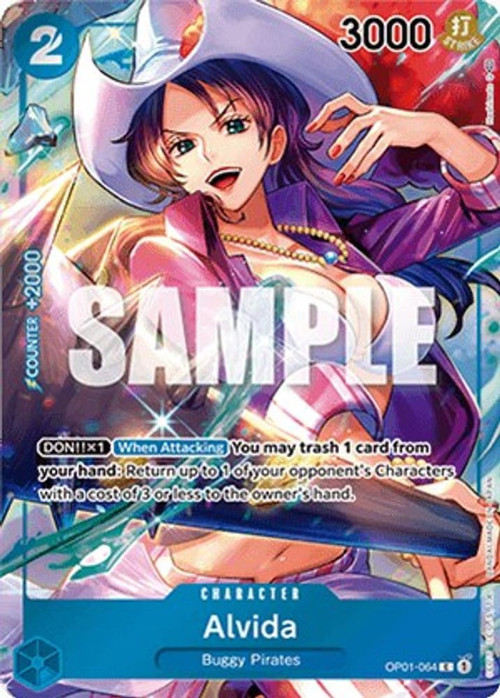 One Piece Trading Card Game Romance Dawn Single Card Common Alvida OP01-064 Box Topper - ToyWiz