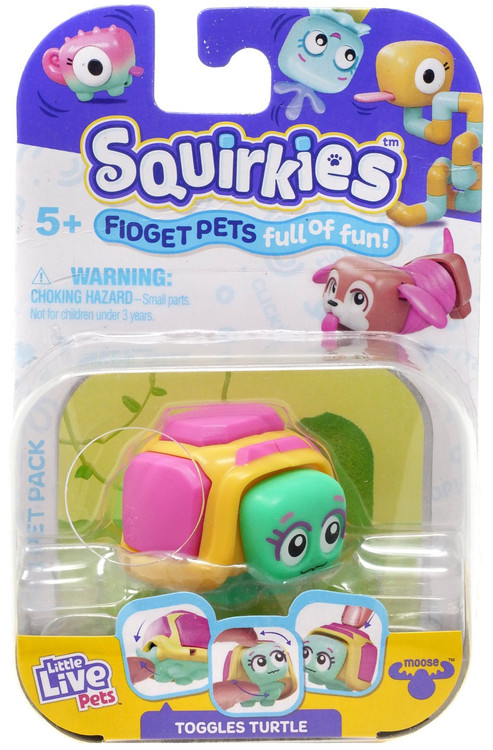 Little Live Pets Squirkies Toggles Turtle Figure Yellow, Pink Green ...
