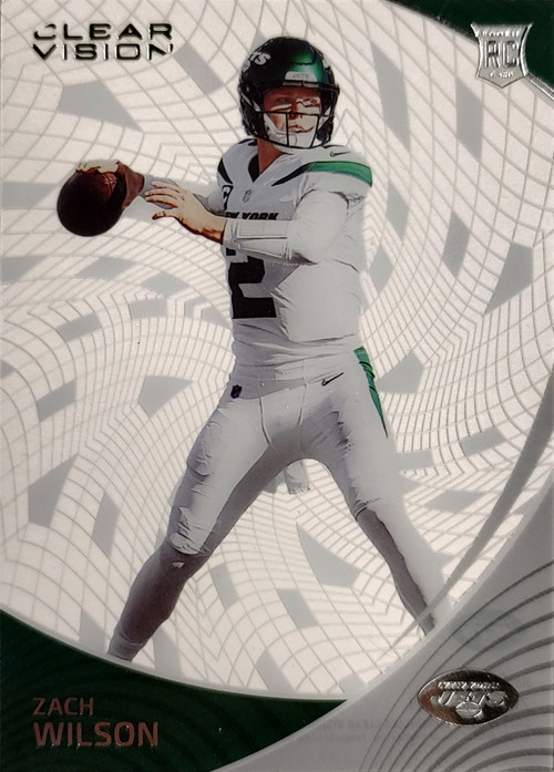 NFL 2021 Panini Chronicles Clear Vision Football Single Card Zach ...