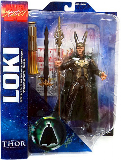 Thor The Mighty Avenger Marvel Select Loki 7 Action Figure Diamond ...