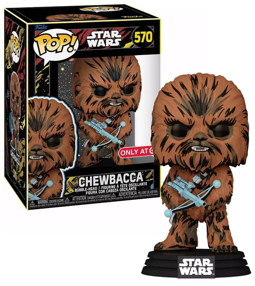 Funko Star Wars POP Retro Chewbacca Exclusive Vinyl Figure 570 Damaged ...
