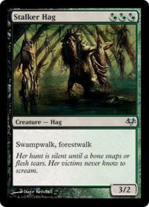 Magic The Gathering Eventide Single Card Uncommon Stalker Hag 129 Foil ...