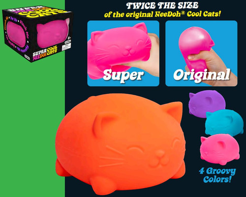 NeeDoh The Groovy Glob Super Cool Cats Stress Ball 1 RANDOM Color ...