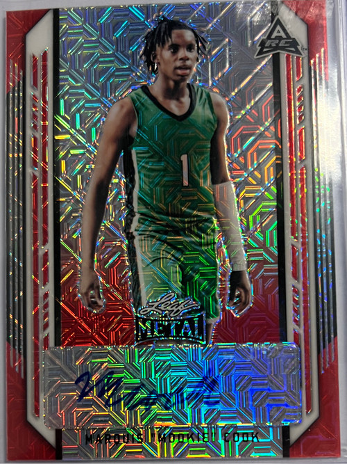 NBA Leaf 2022 Leaf Basketball Marquis Mookie Cook 12 Rookie Autographed ...
