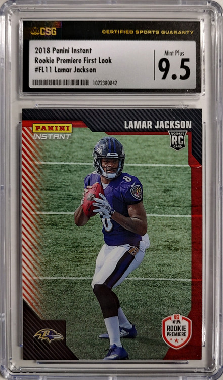 NFL 2018 Panini Instant Single Card 1 of 295 Lamar Jackson FL11 Rookie ...