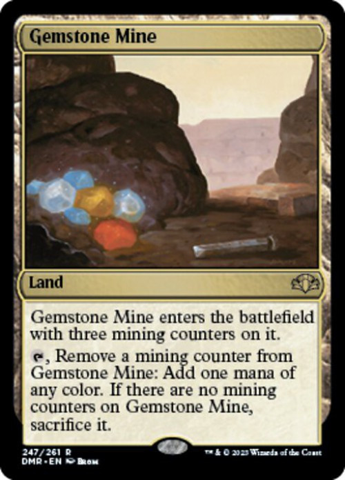 Magic The Gathering Dominaria Remastered Single Card Rare Gemstone Mine ...