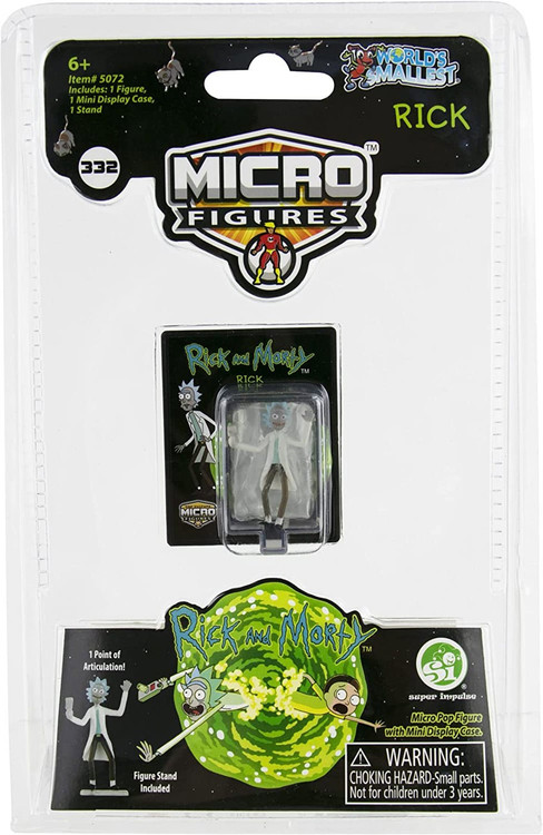 Worlds Smallest Rick Morty Rick 1.25 Micro Figure Super Impulse - ToyWiz