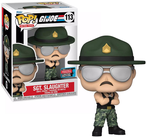 Funko GI Joe POP Retro Toys Sgt. Slaughter Exclusive Vinyl Figure 113 ...