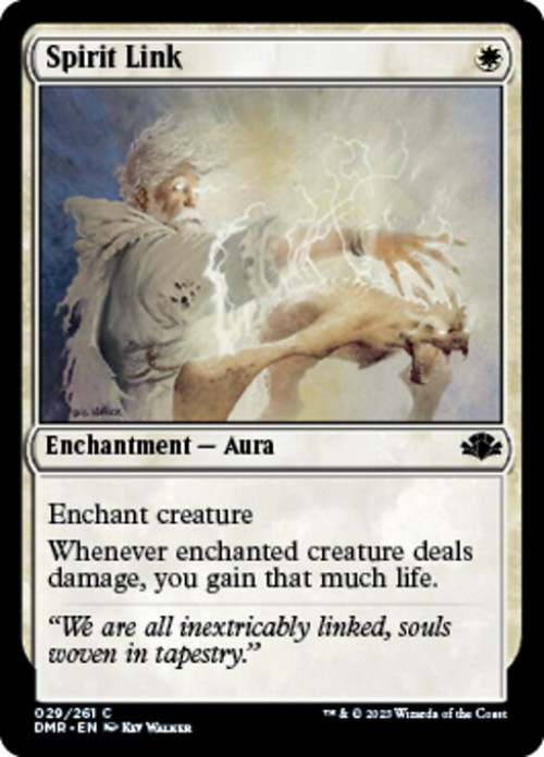 Magic The Gathering Dominaria Remastered Single Card Common Spirit Link ...