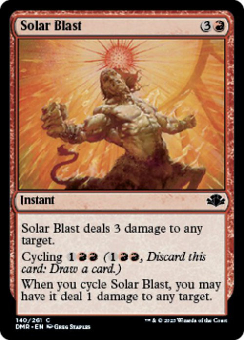 Magic The Gathering Dominaria Remastered Single Card Common Solar Blast ...