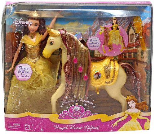Disney Princess Beauty and the Beast Sparkling Princess Royal Horse ...