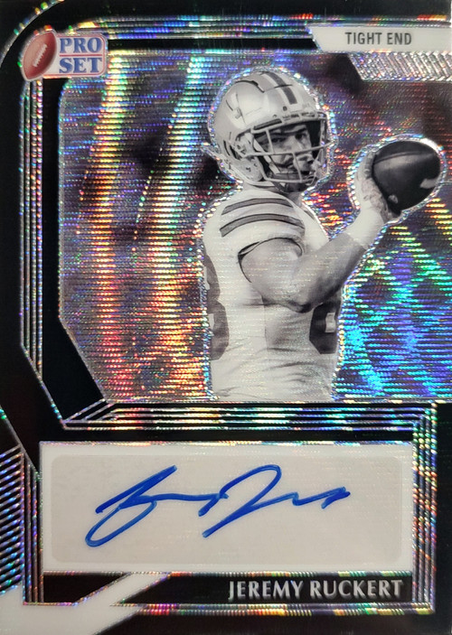 NFL Leaf 2022 Leaf Pro Set Metal Jeremy Ruckert 715 Autographed Single ...