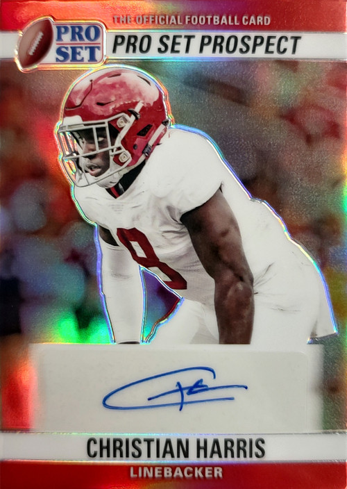 NFL Leaf 2022 Leaf Pro Set Metal Christian Harris 35 Autographed Single ...