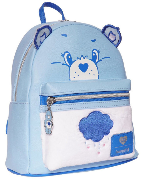 Care Bears Grumpy Bear Flocked Exclusive Mini Backpack Loungefly - ToyWiz