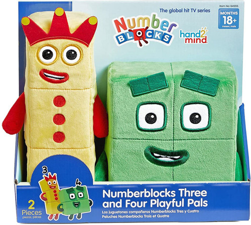 Number Blocks Numberblocks Three Four Playful Pals Hand 2 Mind - ToyWiz