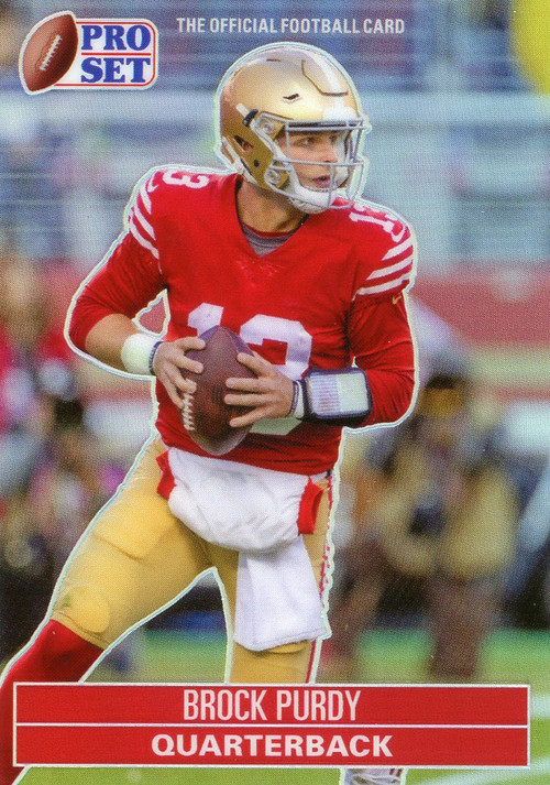 NFL San Francisco 49ers 2023 Pro Set Single Card 491 Brock Purdy P91-1 ...