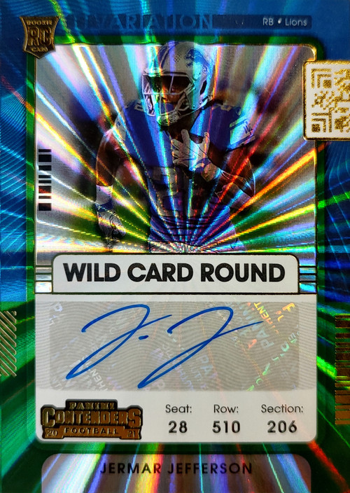 NFL 2021 Panini Contenders Jermar Jefferson Autographed Single Card 260 ...