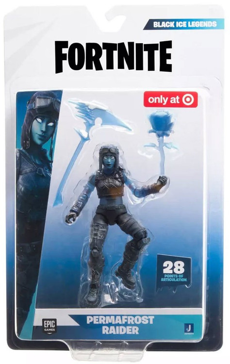 Fortnite Black Ice Legends Permafrost Raider Exclusive 4 Action Figure ...