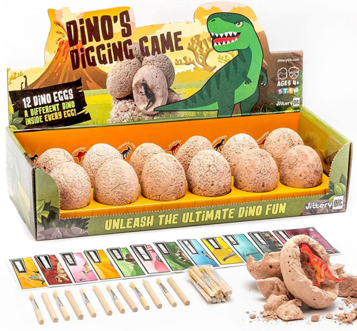Dino Maniacs Dinos Digging Game Jittery Git - ToyWiz
