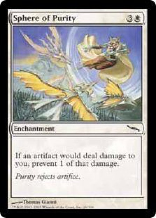 Magic The Gathering Mirrodin Single Card Common Sphere of Purity 26 ...