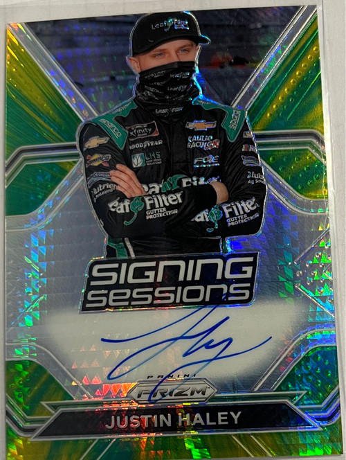 NASCAR 2021 Prizm Racing Justin Haley 125 Autographed Single Card S-JH ...