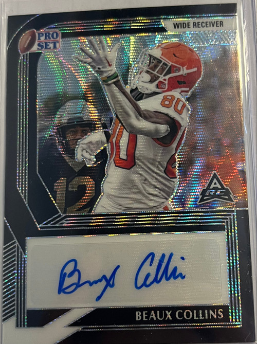 NFL Leaf 2022 Leaf Football Beaux Collins Black 215 Autographed Single ...