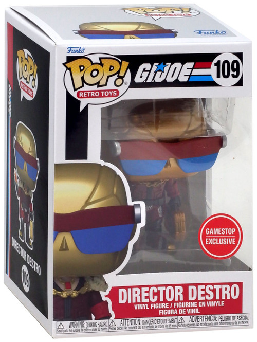 Funko GI Joe POP Retro Toys Director Destro Exclusive Vinyl Figure 109 ...