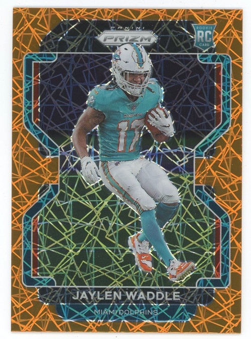 NFL 2021 Prizm Football Single Card Orange Lazer Jaylen Waddle 338 ...