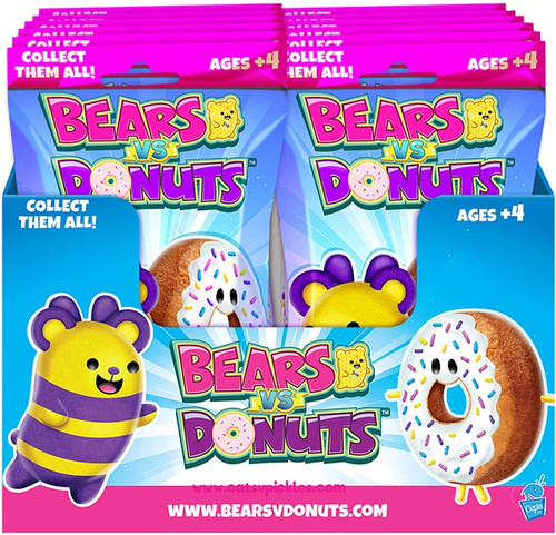 Bears Vs. Donuts Plush Figure Bears Vs. Donuts 4 Mystery Box 12 Packs Cepia LLC - ToyWiz